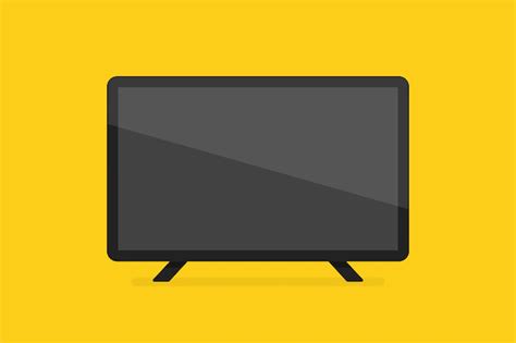 Tv Screen Vector Trendy Flat Illustration