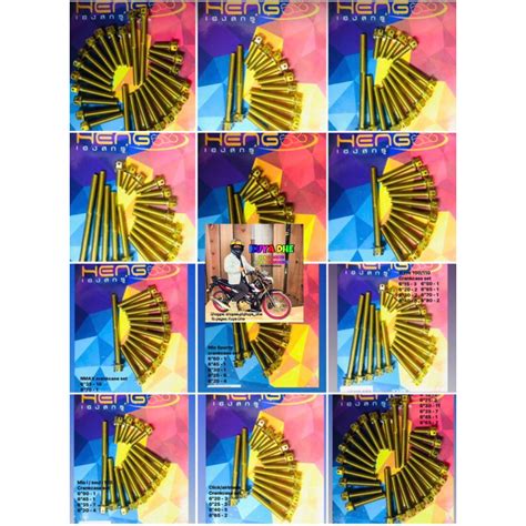 Gold Crankcase Set For Mioraiderbeatrs Shopee Philippines