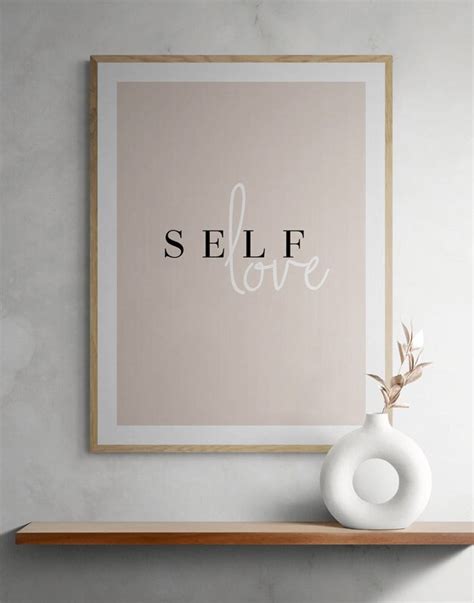 Self Love Wall Art Self Love Print Motivational Art Self Love Poster Print Etsy