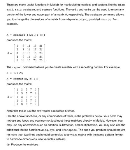Please Do In Matlab There Are Many Useful Functions
