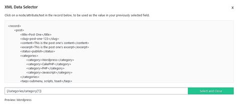 Template Fields Import Wp
