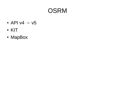 OSRM Open Source Routing Machine ODP Technology Computing