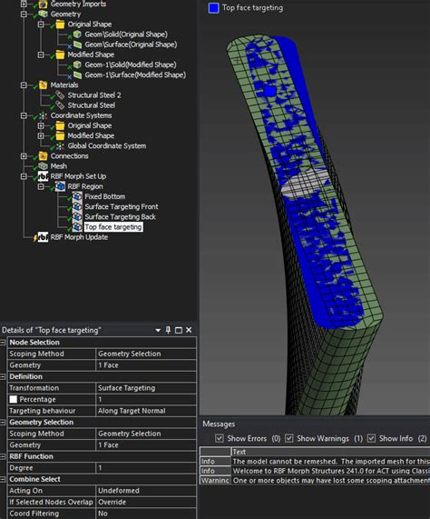 Rbf Morph A Journey Of Morphing An Existing Ansys Mechanical Mesh