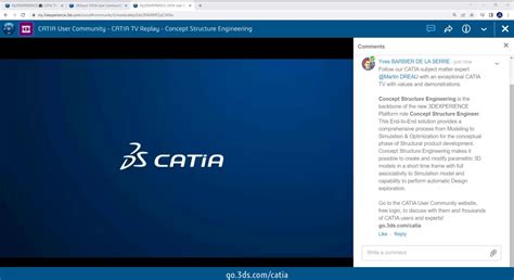 Catia På Linkedin Concept Structure Engineering Catia Tv Replay