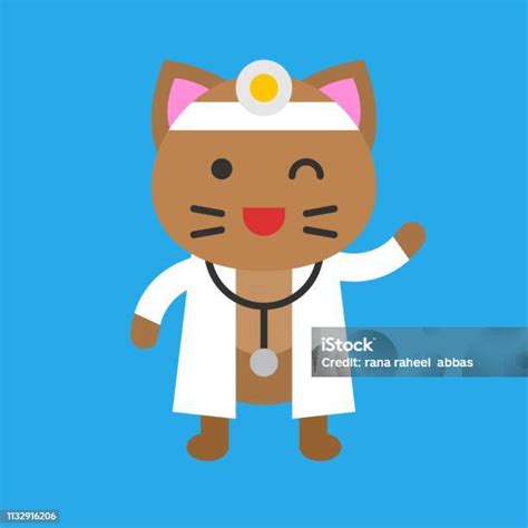 귀여운 고양이 아바타 벡터 일러스트 레이 션 플랫 아이콘 감정에 대한 스톡 벡터 아트 및 기타 이미지 감정 고양이 새끼