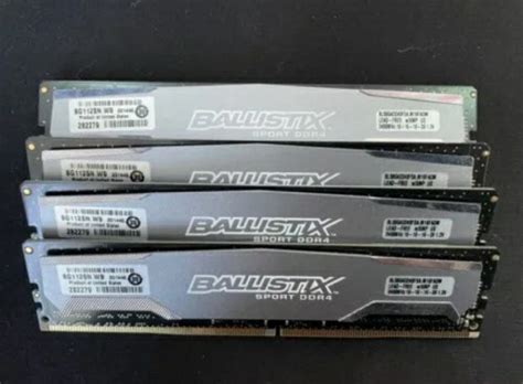 Balistix 4x8gb Ddr4 3000mhz