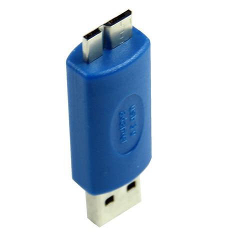 New Style High Speed Blue USB 3 0 Type A Male To Micro B Male Plug Adapter Gender Changer Usb