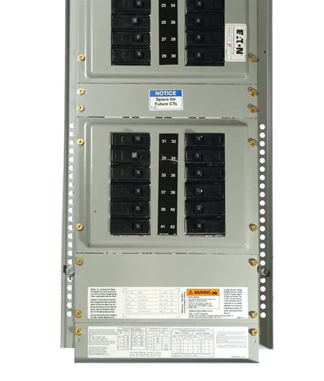 225a Main Breaker Prl1a Panel Board Interior W 42 1 Pole 20a Breakers