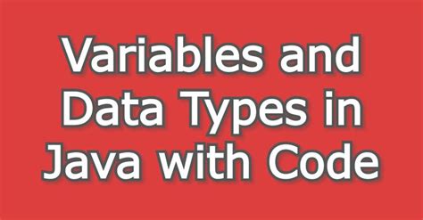 Definition Of Variables And Data Types In Java With Live Code Example Android Basics Coding