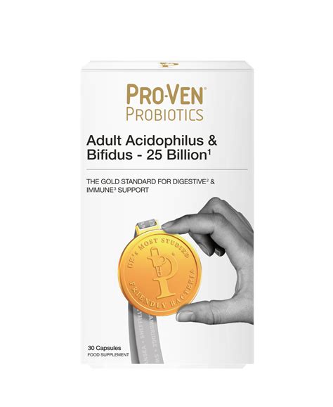 Proven Probiotics Adult Acidophilus And Bifidus 25 Billion 30 Capsules