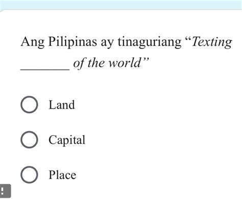Ang Pilipinas Ay Tinaguriang Texting Of The Studyx