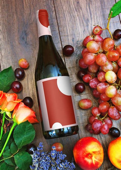Blank Wine Bottle Label Free Photo Rawpixel