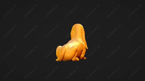 Stl File Basset Hound Dog 3d Print Model Pose 08 🐕・3d Printing Design