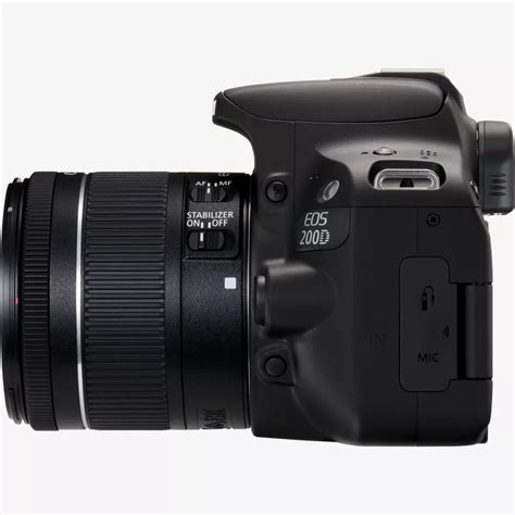 Buy Canon Eos 200d Black Ef S 18 55mm F 4 5 6 Is Stm Black — Canon