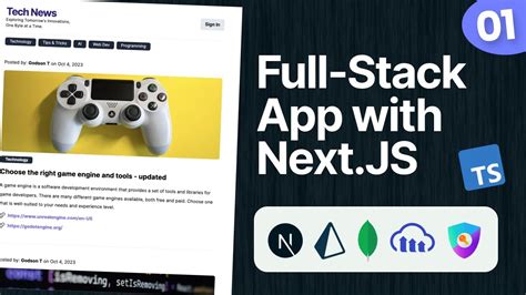 Build And Deploy Full Stack App With Nextjs Intro Part1 Youtube
