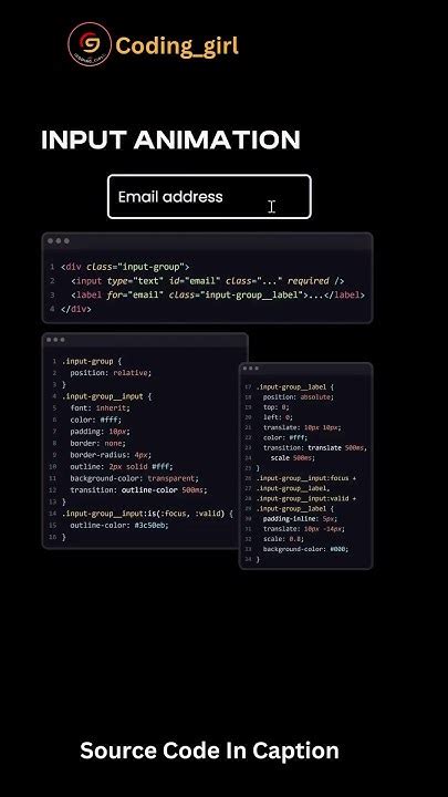 Input Animation Effect Using Html And Css Js 💫⚠️ Youtubeshorts Viral
