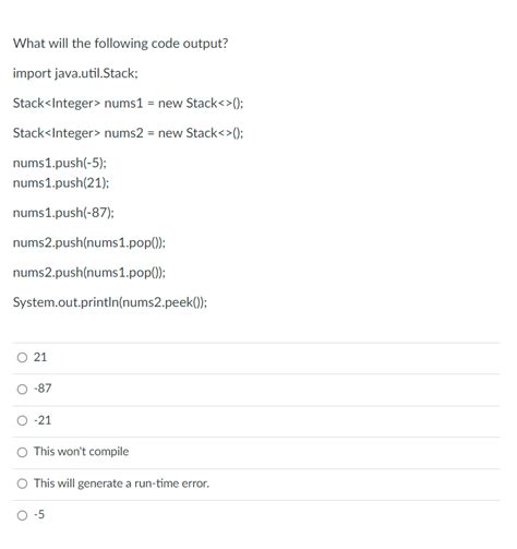 Solved What Will The Following Code Output Import Chegg
