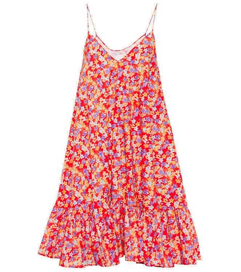 Caroline Constas Laurel Cotton Blend Minidress Caroline Constas