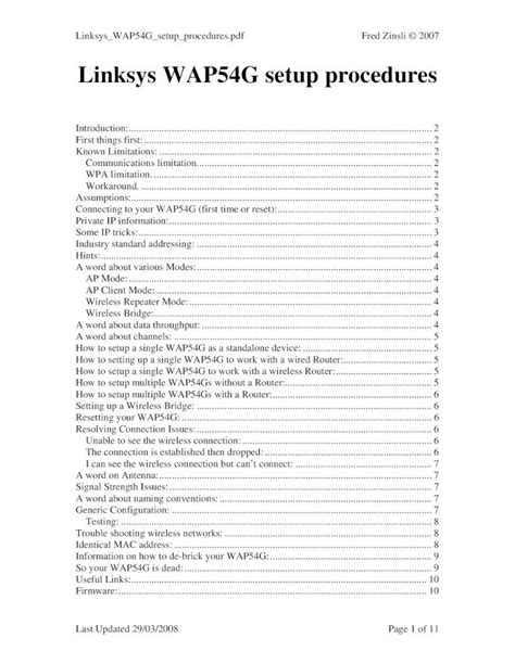 Pdf Linksys Wap54g Setup Procedures Dokumen Tips