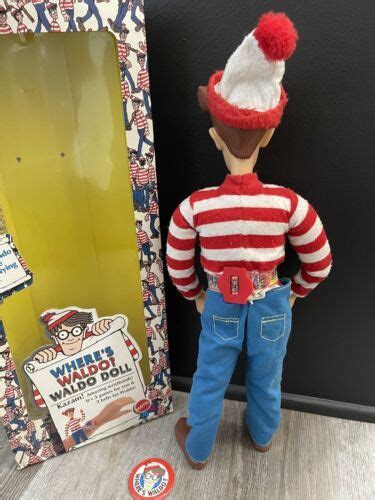 Vintage 1991 Mattel Toys Wheres Waldo Series Waldo Doll 18 Inch W