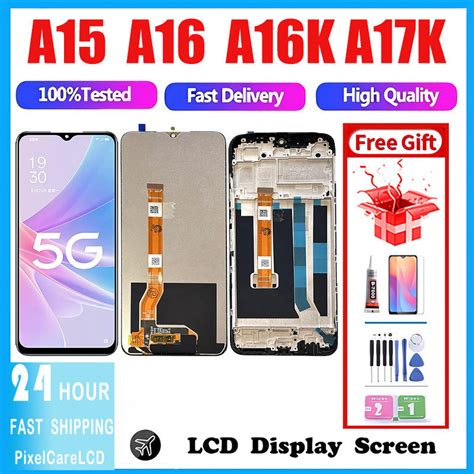 Original For Oppo A15 A15s A16 A16s A16k A17 A17k Lcd Display Touch