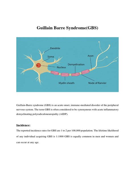 Guillain Barre Syndrome Pdf Diseases And Disorders Clinical Medicine