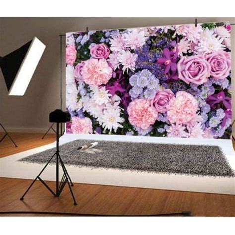 Wall Decor Lavender Purple Flower Background Floral Pink Rose