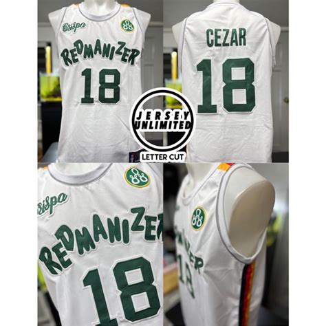 Rare Letter Cut Philip Cezar 18 Crispa Redmanizers Pba Collectors