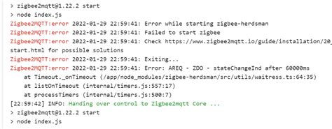 Cant Open Zigbee To MQTT Becuase ERROR MainThread Supervisor Api Ingress
