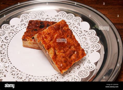 Traditional Hispanic Dish Known As Budin De Pina Or Pineapple Pudding