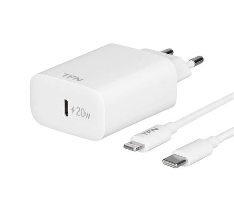 Сетевое зарядное устройство TFN WC13, USB Type-C, 20Вт, с кабелем ...