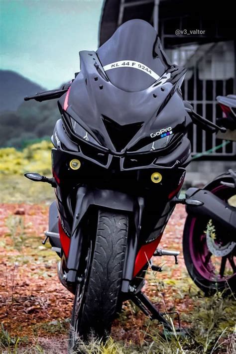 Modified Black Red Yamaha R15 V3 Modifiedx R15 Yamaha Bike Pic Yamaha