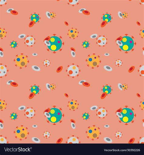 Virus Pattern Royalty Free Vector Image Vectorstock