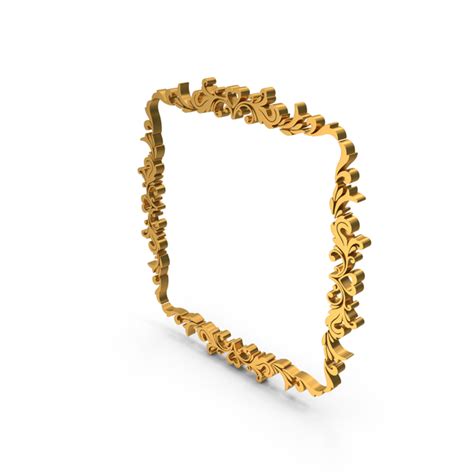 Gold Square Border Frame Png Images And Psds For Download Pixelsquid