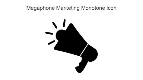 Megaphone Marketing Monotone Icon In Powerpoint Pptx Png And Editable Eps Format Presentation