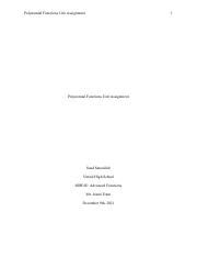 Polynomial Functions Unit Assignment Pdf Polynomial Functions Unit