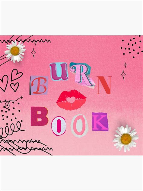Burn Book Mean Girls Sticker For Sale By Jlibrandi Redbubble