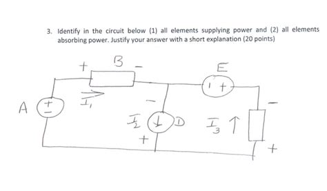 Solved 3. Identify in the circuit below (1) all elements | Chegg.com