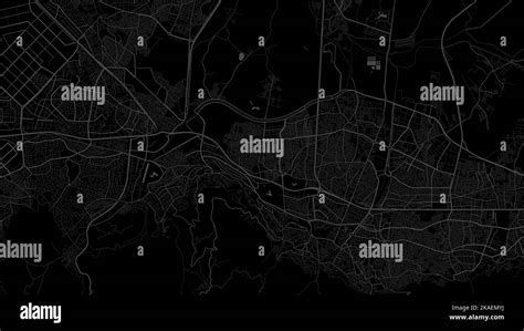 Vector Map Of Bursa Turkey Urban City Road Map Poster Illustration