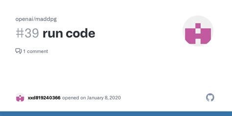 Run Code Issue Openai Maddpg Github