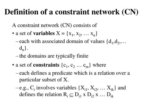 ppt constraint satisfaction powerpoint presentation free download
