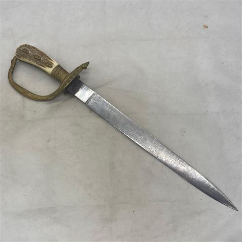 Ww2 German Hunting Cutlass Etched Blade Wkc Fitzkee Militaria