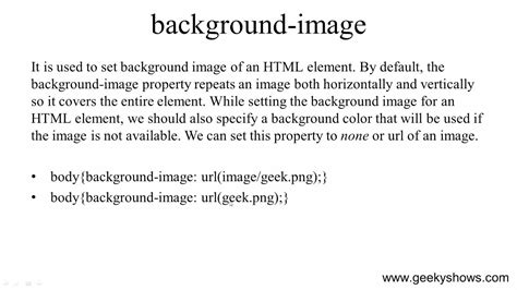 Background Image Property In Css Hindi Youtube