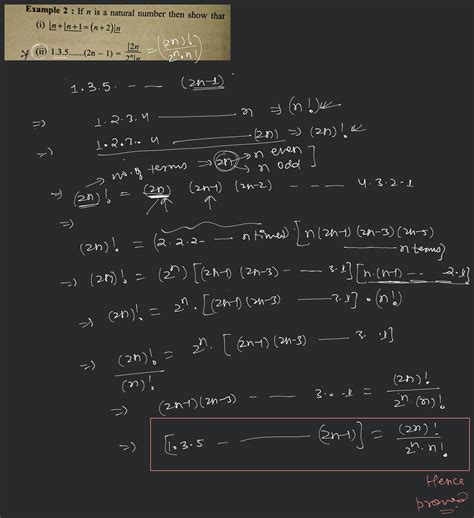 example 2 if n is a natural number then show that i ⌊n ⌊n 1 n 2 ⌊n