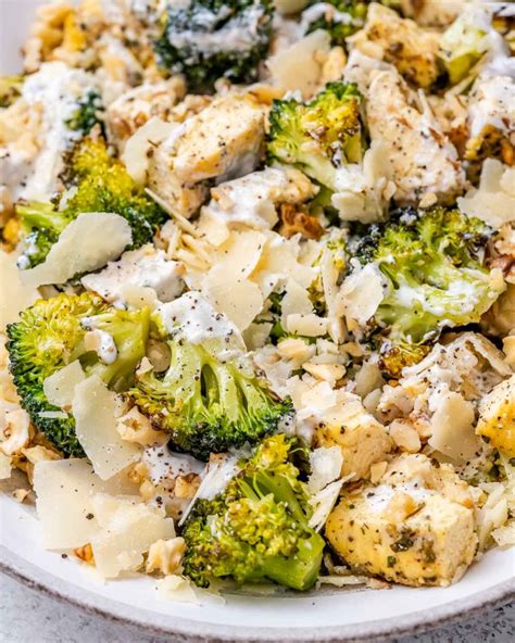Roasted Broccoli Caesar Salad Clean Food Crush