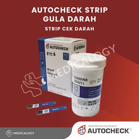 Jual Autocheck Strip Alat Cek Gula Darah Glucose Strip Strip Di Seller Medicalogy Bandung