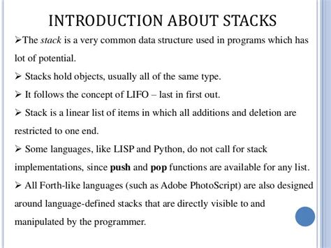 Stack Data Structure