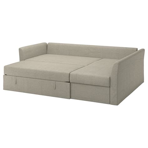 Holmsund Corner Sofa Bed Borgunda Beige Ikea