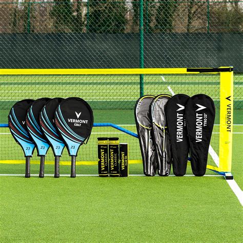 Vermont Procourt Mini Tennis And Badminton Net And Racket Set Vermont Sports