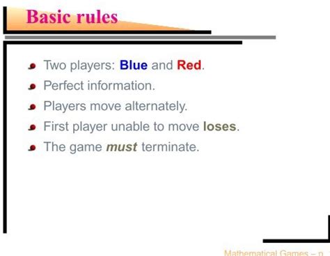 Basic Rules Mit Mathematics